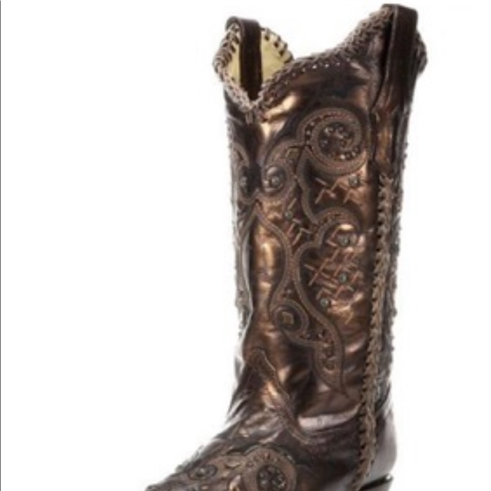 Corral Bronze Cowboy Boot - Gem
